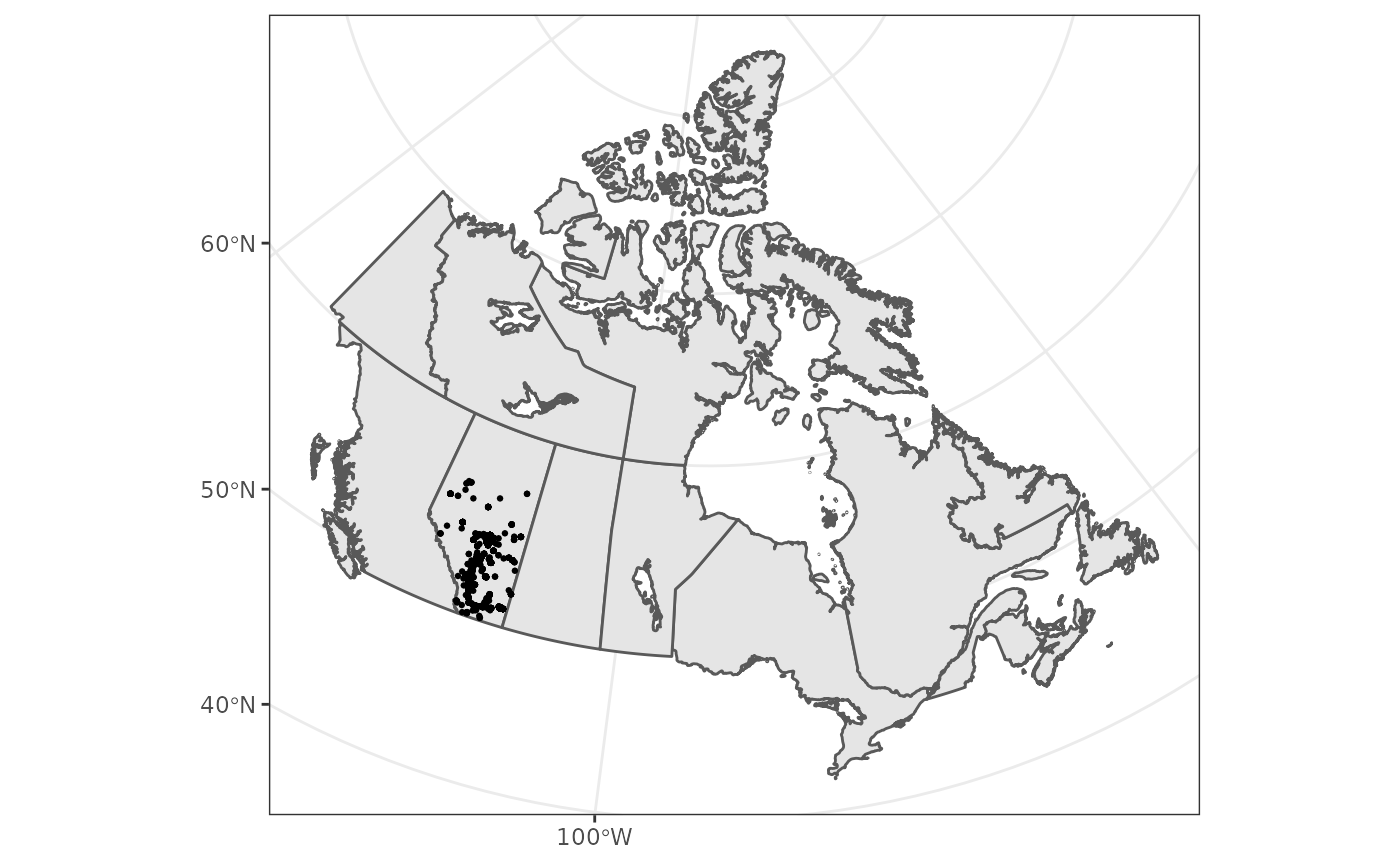 Mapping Observations • naturecounts